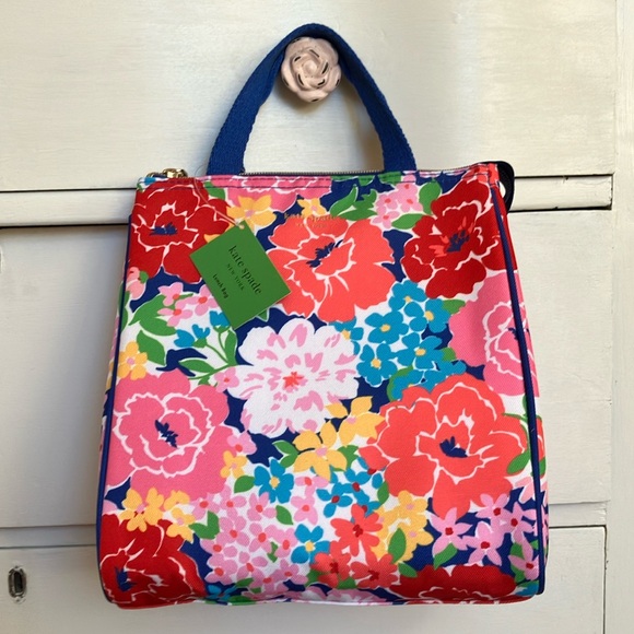 kate spade | Bags | Kate Spade New York Sunset Blooms Lunch Bag Nwt ...